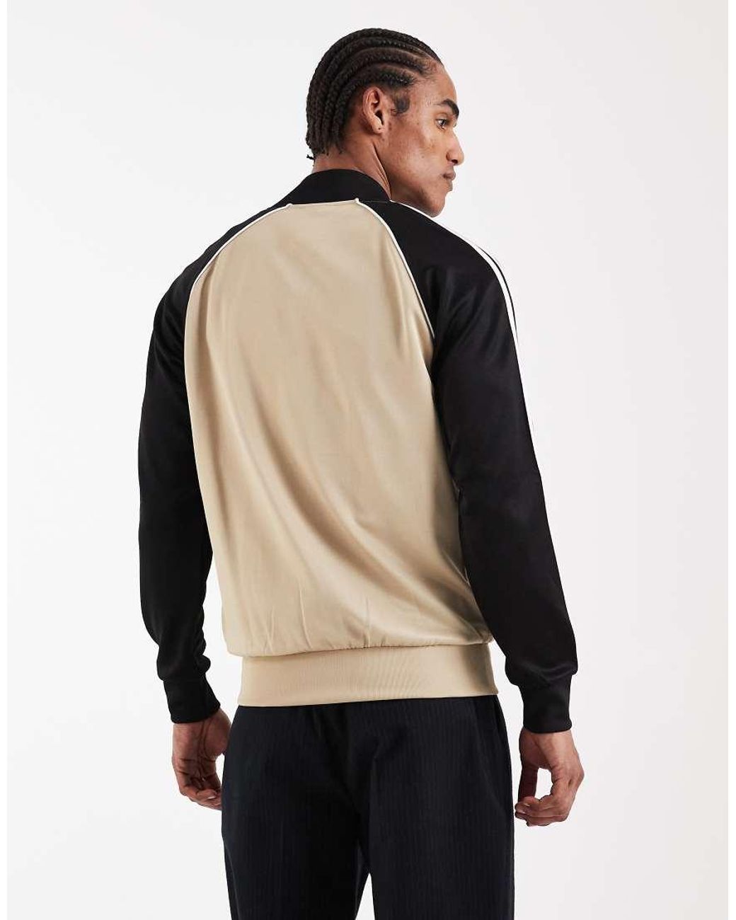 adidas Originals Superstar Track Top in Natural for Men | Lyst UK