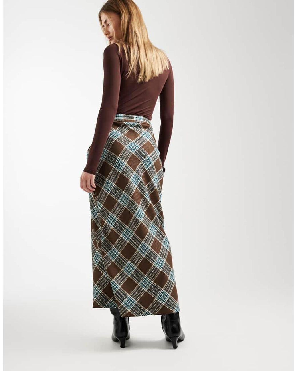 ASOS Drape Detail Maxi Skirt | Lyst UK