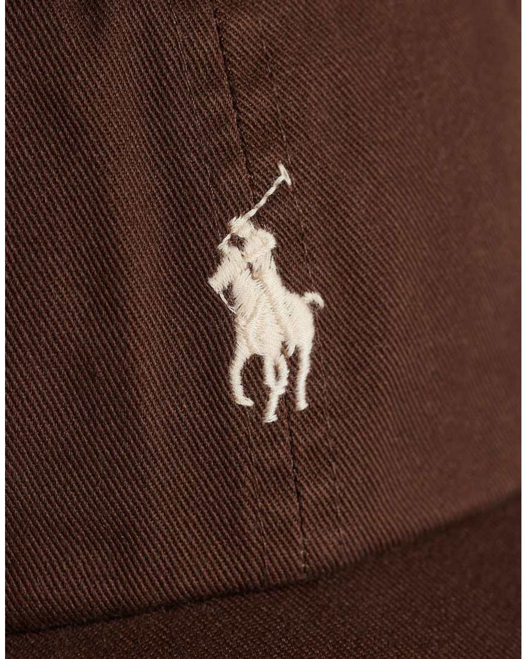Polo Ralph Lauren Icon Logo Baseball Cap in Brown | Lyst UK