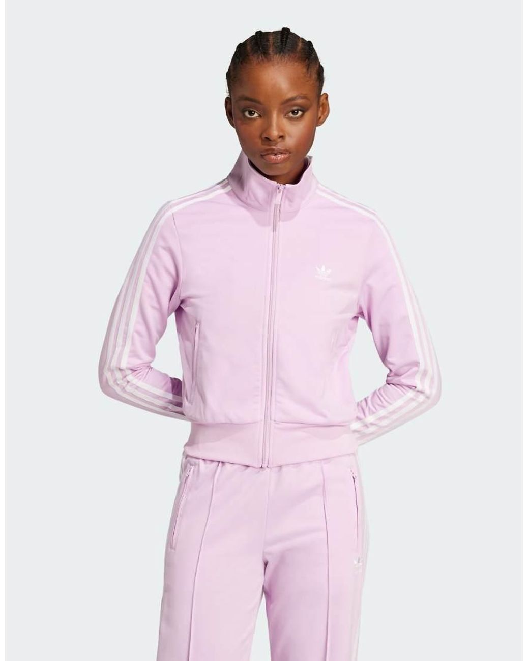 adidas Originals Adicolor Classics Firebird Track Top in Pink | Lyst UK