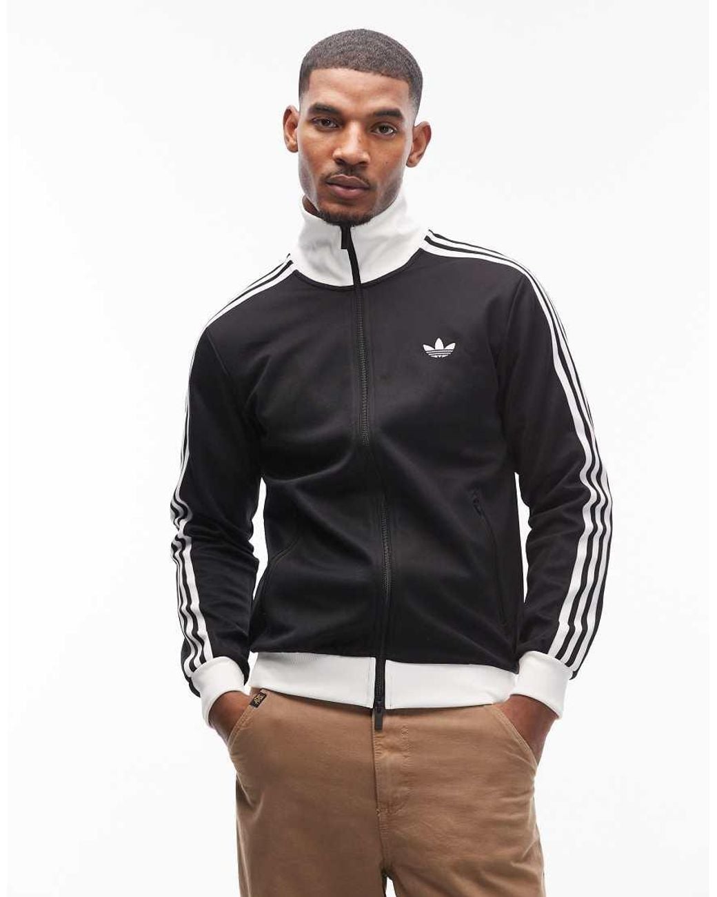 adidas Originals Classic Track Top in Blue for Men | Lyst UK