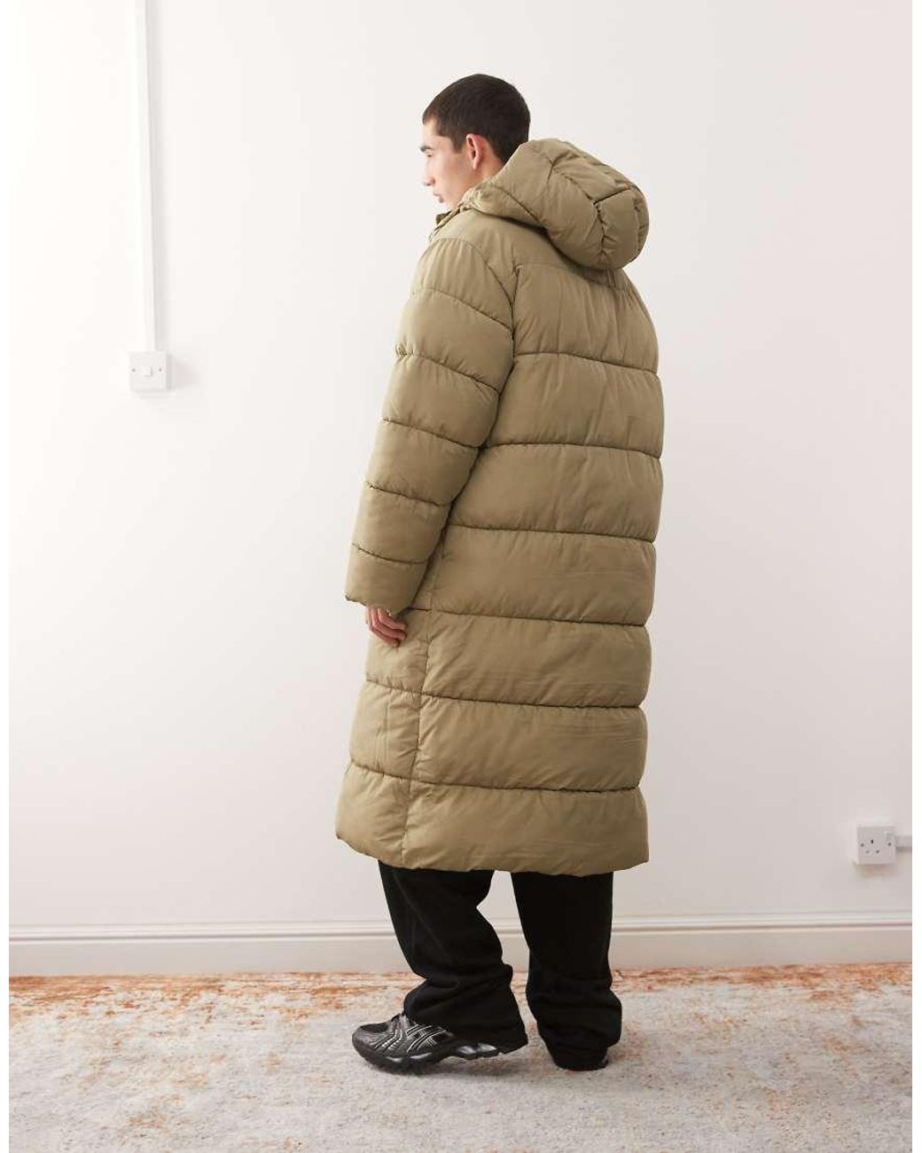 Collusion Unisex Maxi Puffer Coat in Natural | Lyst UK