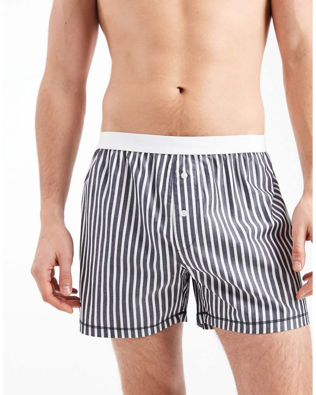 ASOS Woven Boxers in Grey for Men | Lyst UK
