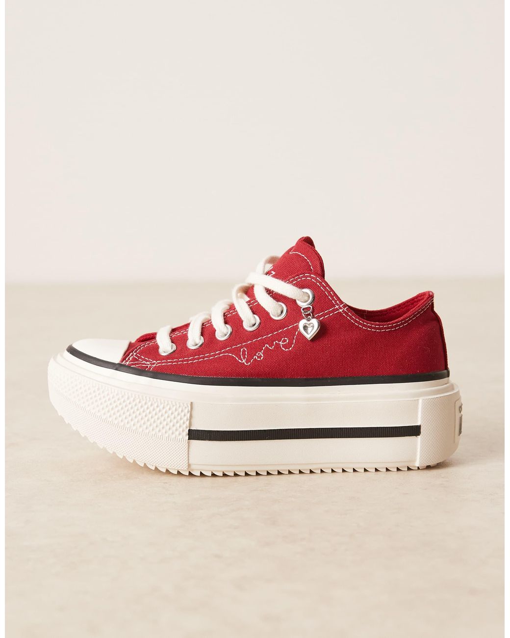 Converse Chuck Taylor All Star Lift Hi Double Stack Sneakers in Black ...