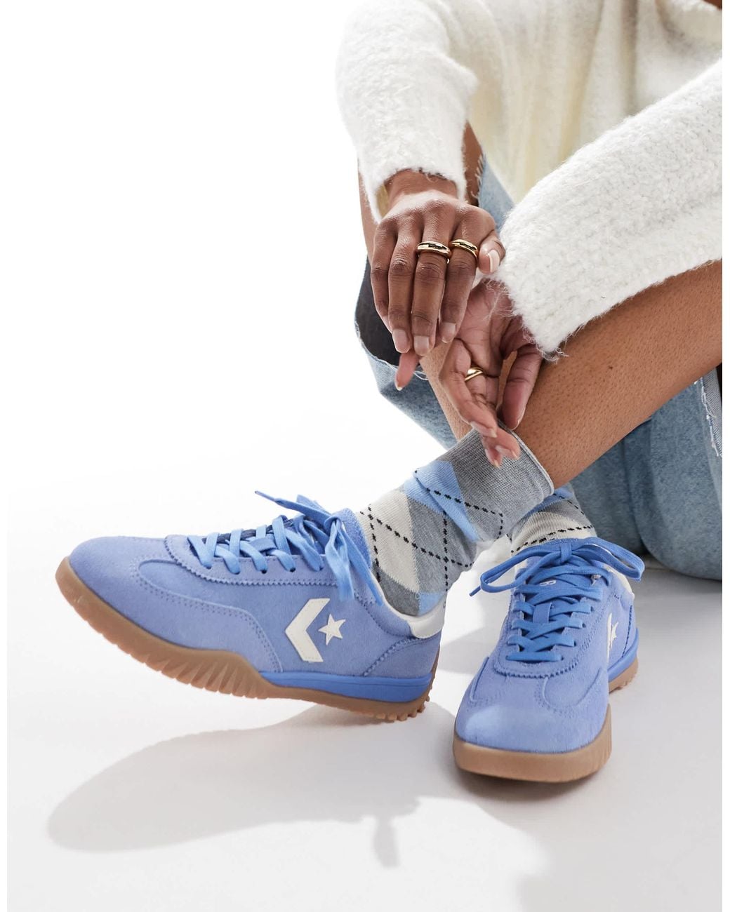 Converse Run Star Trainers in Blue | Lyst