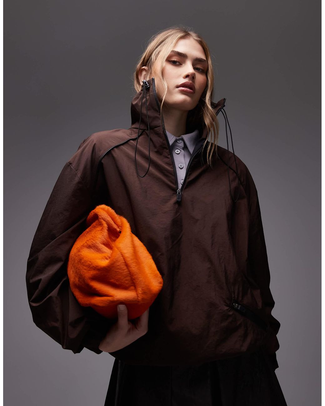 ASOS Techy Windbreaker Jacket in Red | Lyst