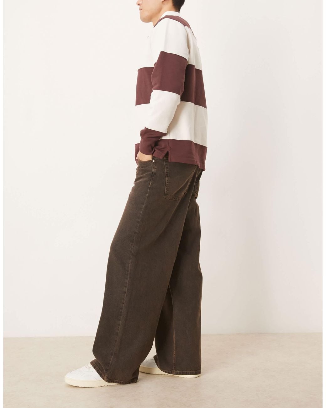ASOS Loose Jeans in Natural for Men | Lyst