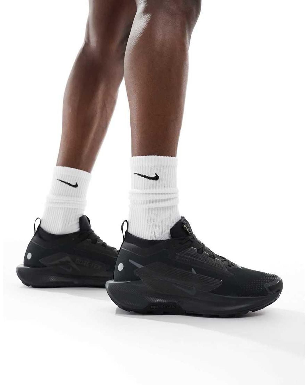 Nike Reactx Pegasus Trail 5 Gore-tex Trainers in Black for Men | Lyst UK