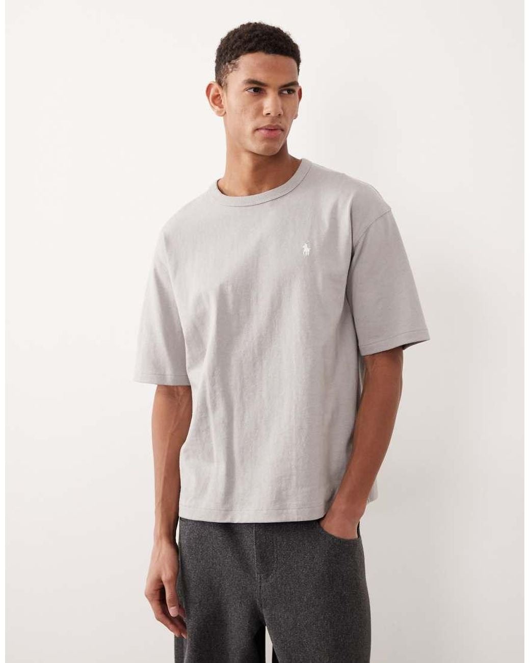 Polo Ralph Lauren Script Player Logo Back Print Heavyweight Relaxed Fit ...