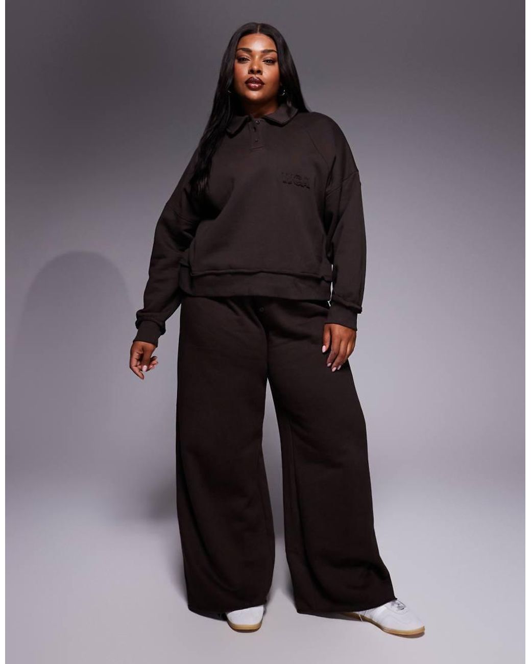 ASOS Weekend Collective Curve Co-ord Heavyweight Sweatshirt With Ski ...