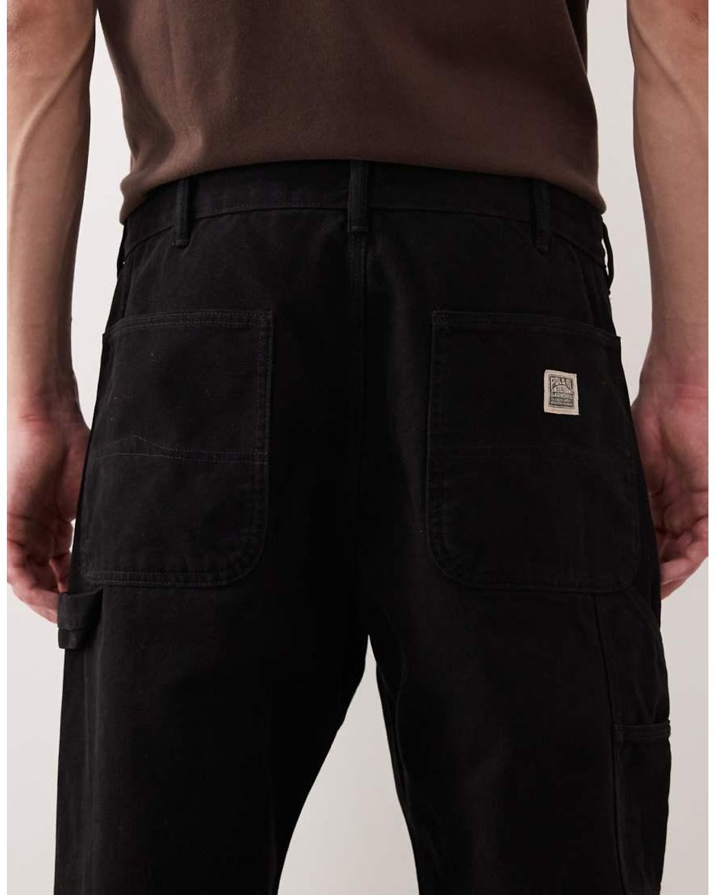 Polo Ralph Lauren Dungaree Carpenter Relaxed Fit Canvas Jeans in Grey ...