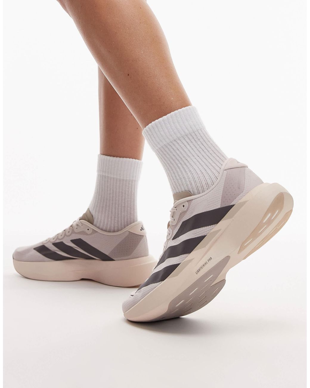 adidas Originals Adidas Running Adizero Evo Sl Sneakers in Natural | Lyst