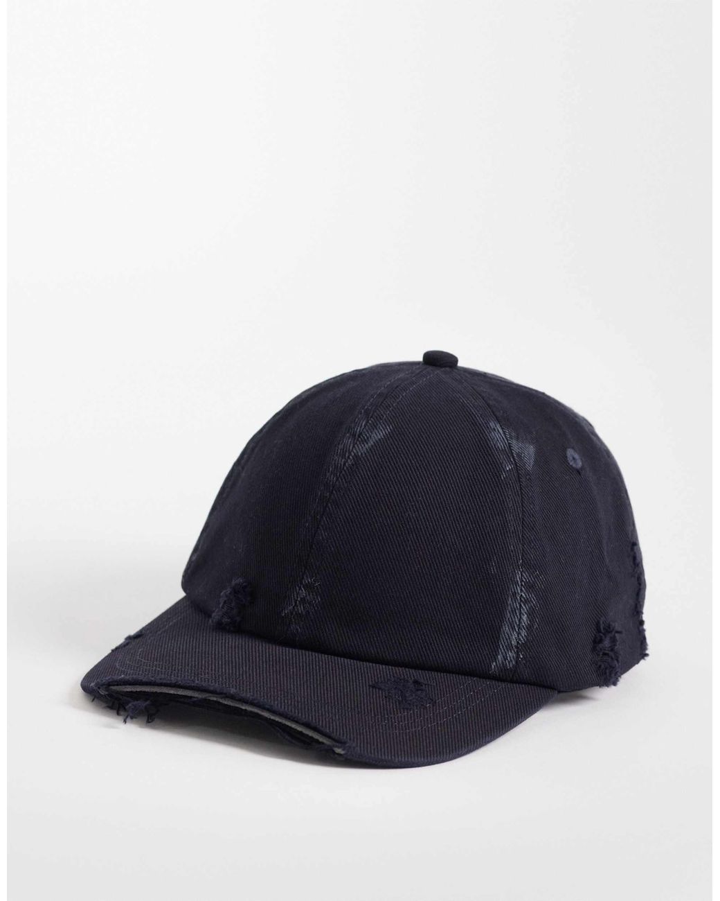 Weekday Distressed Cap in Blue | Lyst