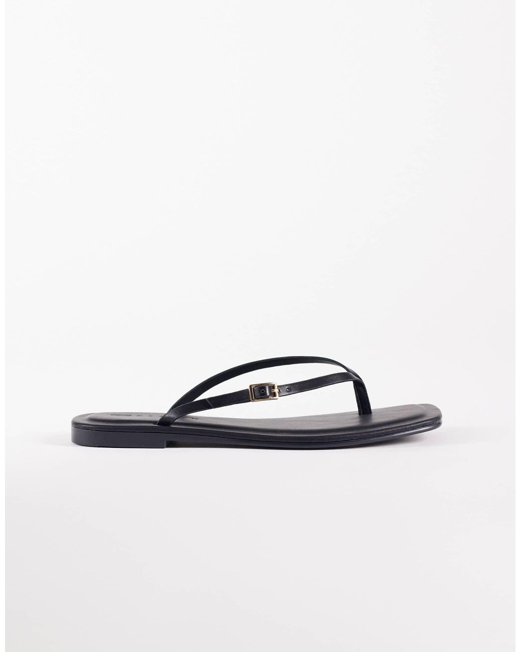ASOS Fitz Skinny Strap Sandals in Black | Lyst