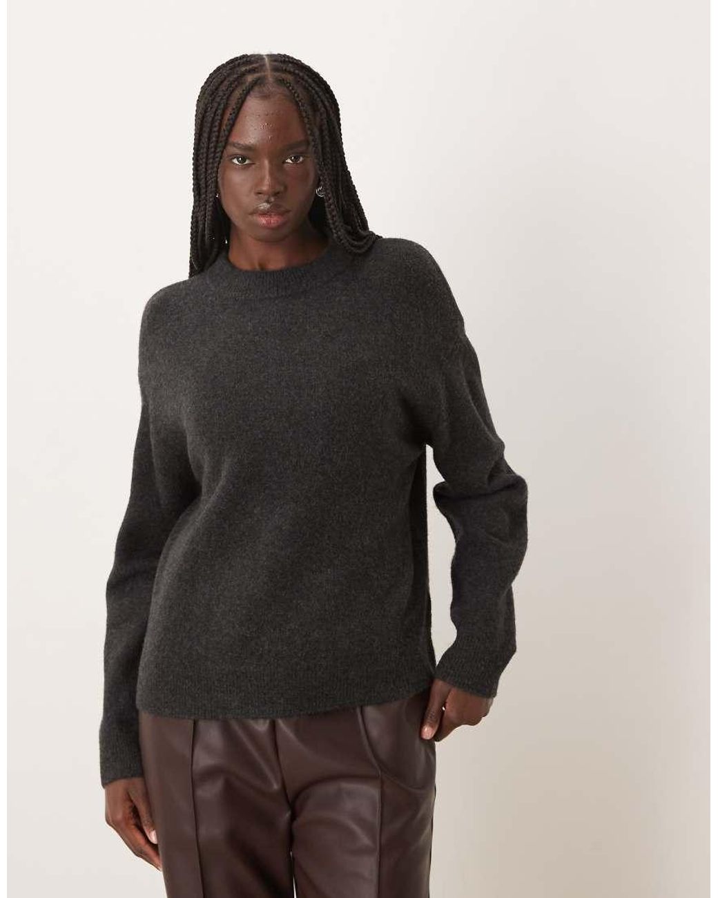 Mango Classic Jumper in Black | Lyst UK