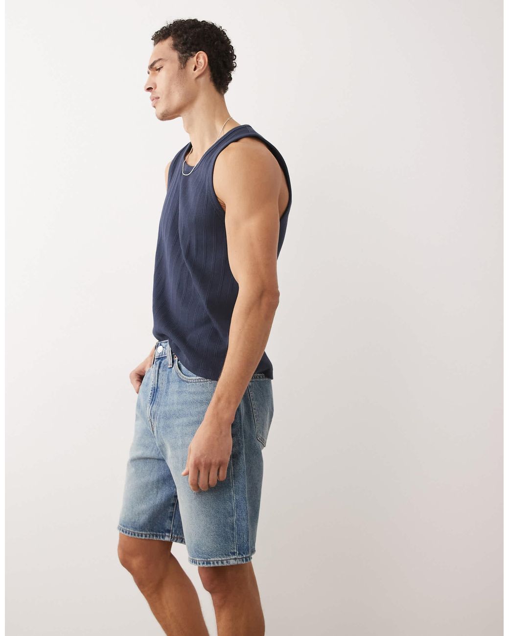 Abercrombie & Fitch Baggy Jorts in Blue for Men | Lyst