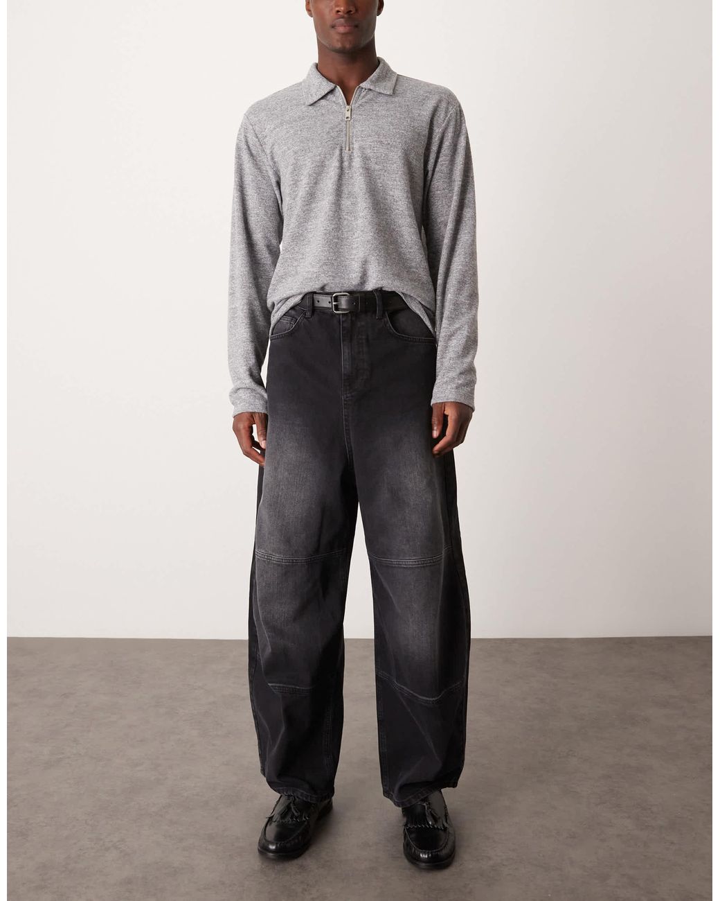 ASOS Cocoon Fit Jeans in Gray for Men | Lyst