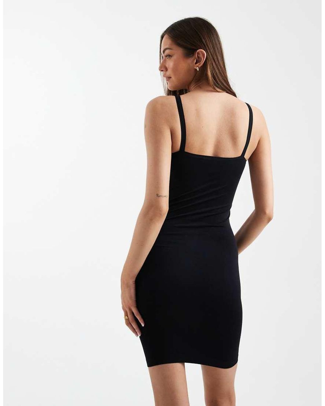 Pieces Seamless Bodycon Shaping Dress in Black | Lyst UK