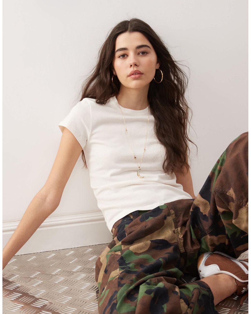 Weekday Boxy Fit T-shirt in White | Lyst
