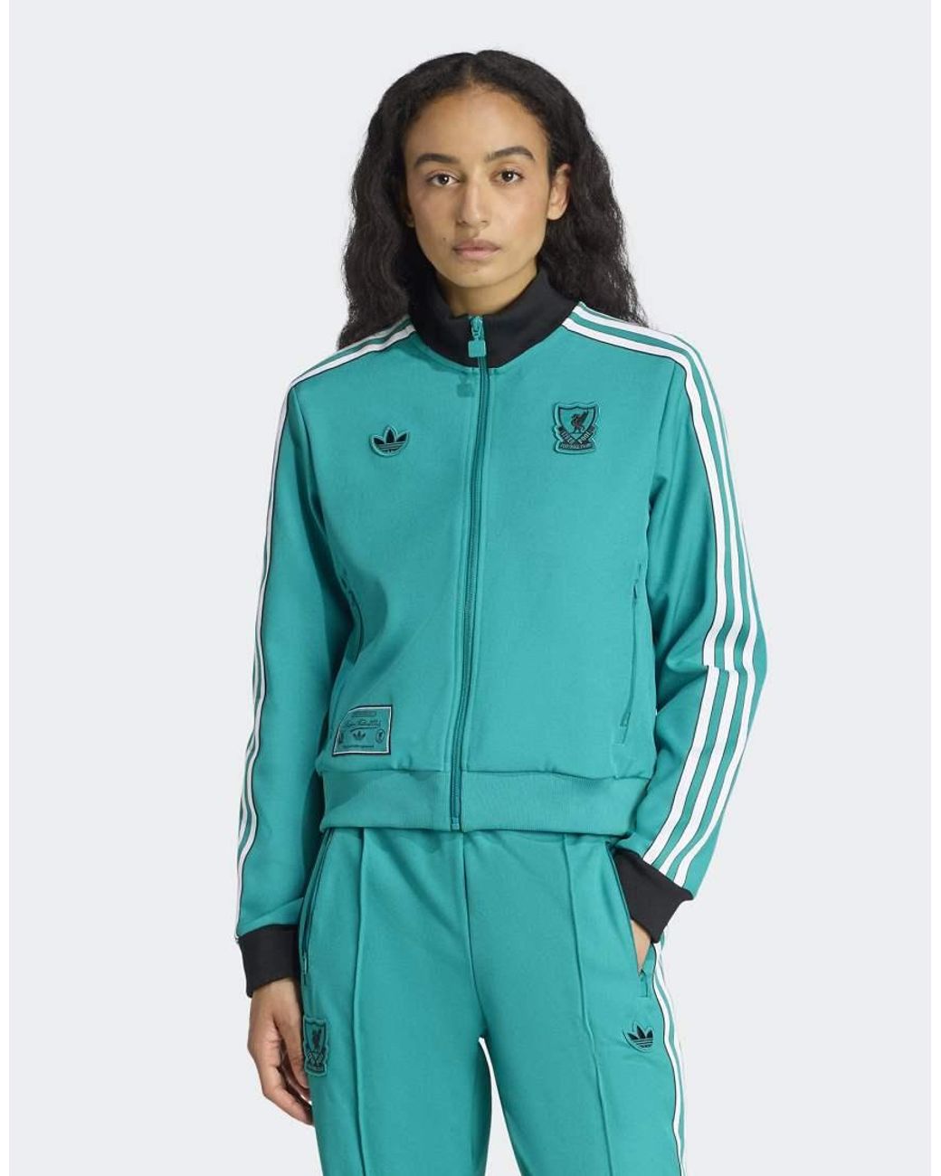 adidas Originals Liverpool Fc Terrace Icons Track Top in Blue | Lyst UK