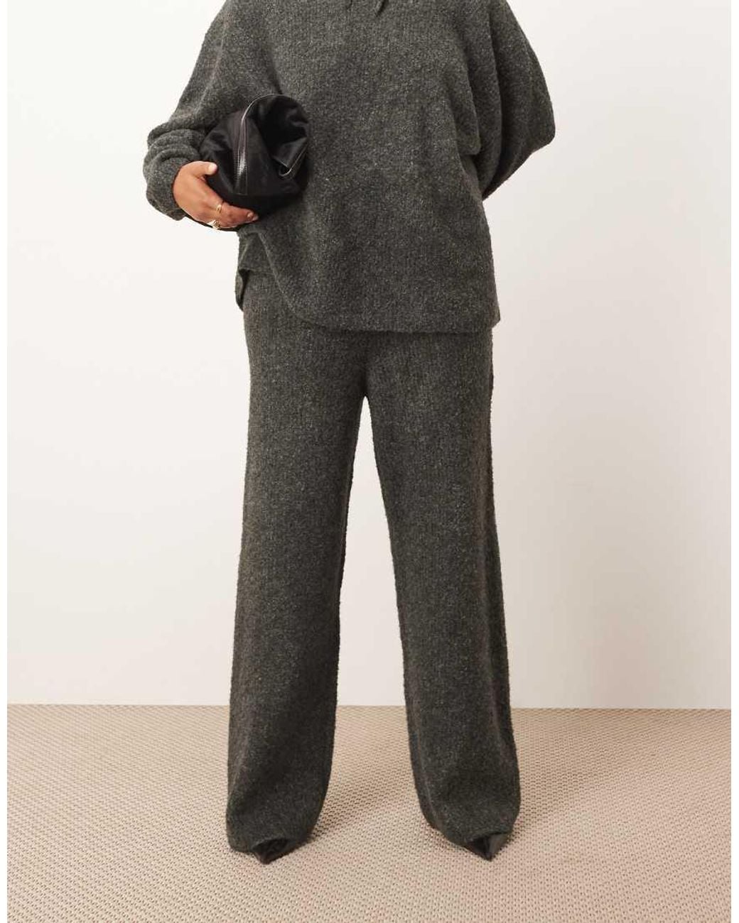 ARRANGE Curve Boucle Knit Straight Leg Trouser Co-ord | Lyst UK
