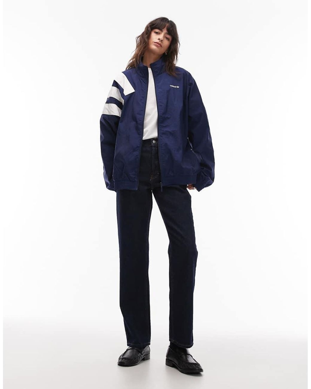adidas Originals Arch Track Top in Blue for Men | Lyst UK