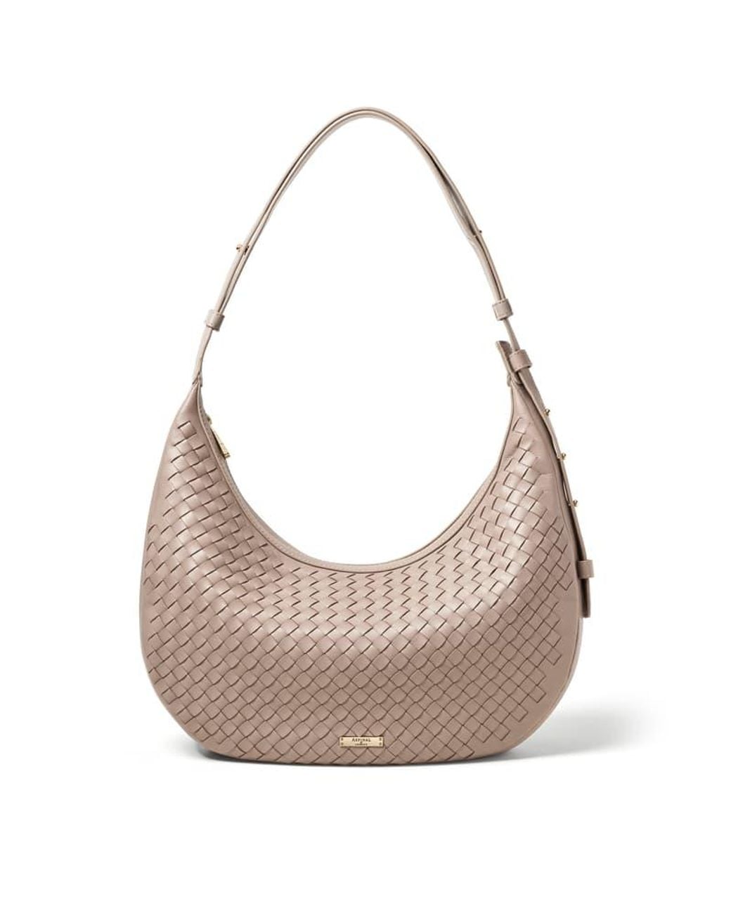 Aspinal of London Soho Large Crescent in Gray | Lyst