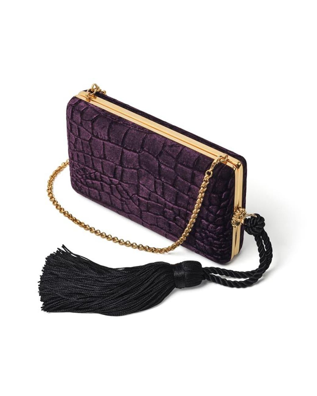 Aspinal of London Florence Clutch in Purple | Lyst