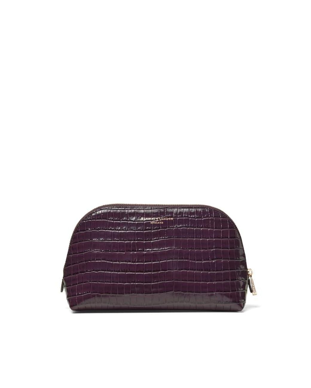 Aspinal of London Classic Makeup Case in Purple | Lyst