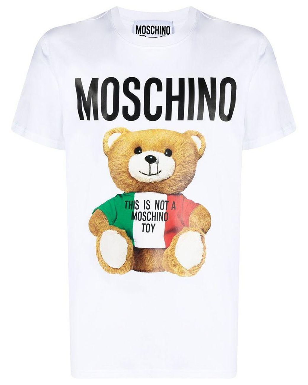 Moschino Men's V072020401001 White Cotton T-shirt for Men - Lyst