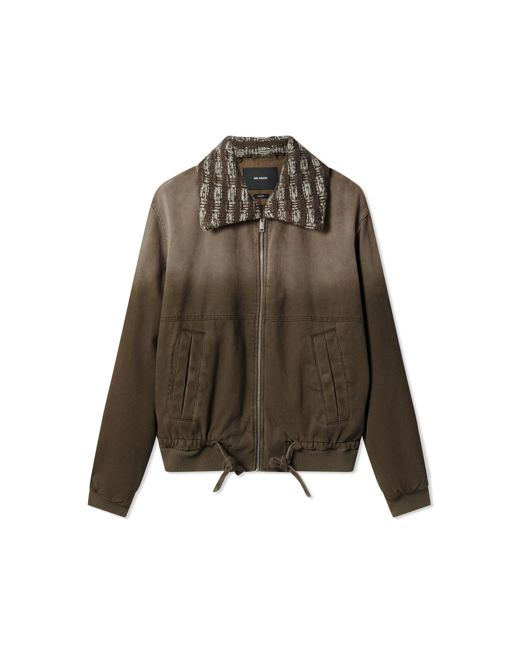 Axel Arigato Axis Denim Jacket in Brown | Lyst
