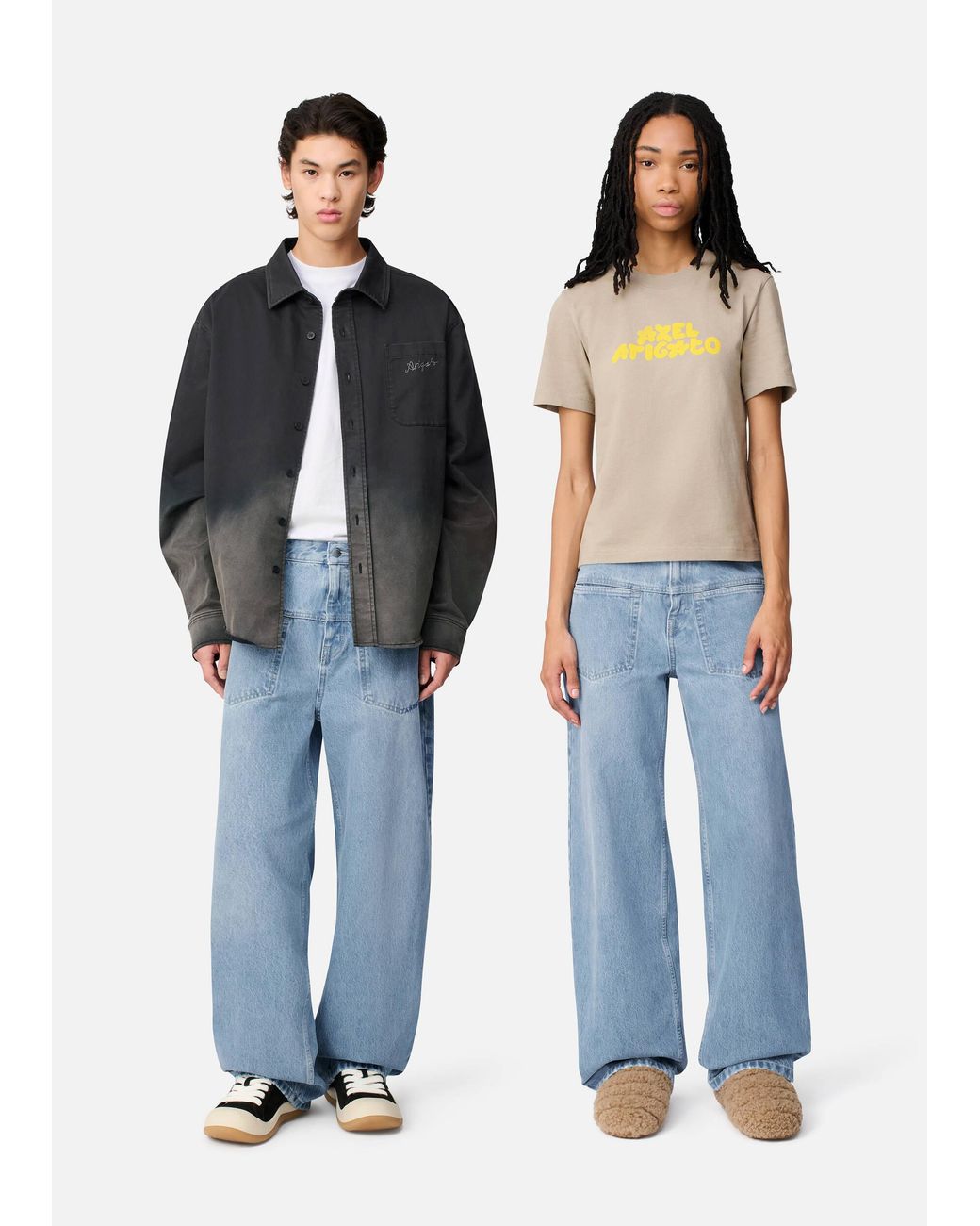 Axel Arigato Invert Relaxed Jeans in Blue | Lyst
