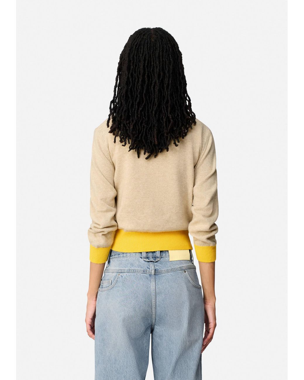 Axel Arigato Rina Gathered Sweater in Natural | Lyst