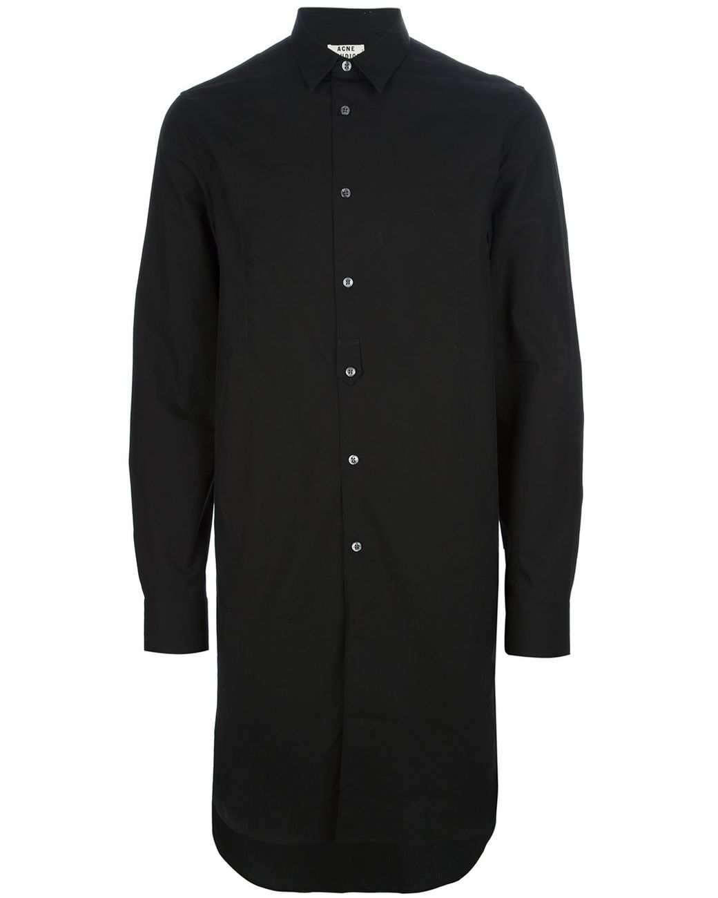 Acne Studios Jay Extra Long Shirt in Black for Men | Lyst