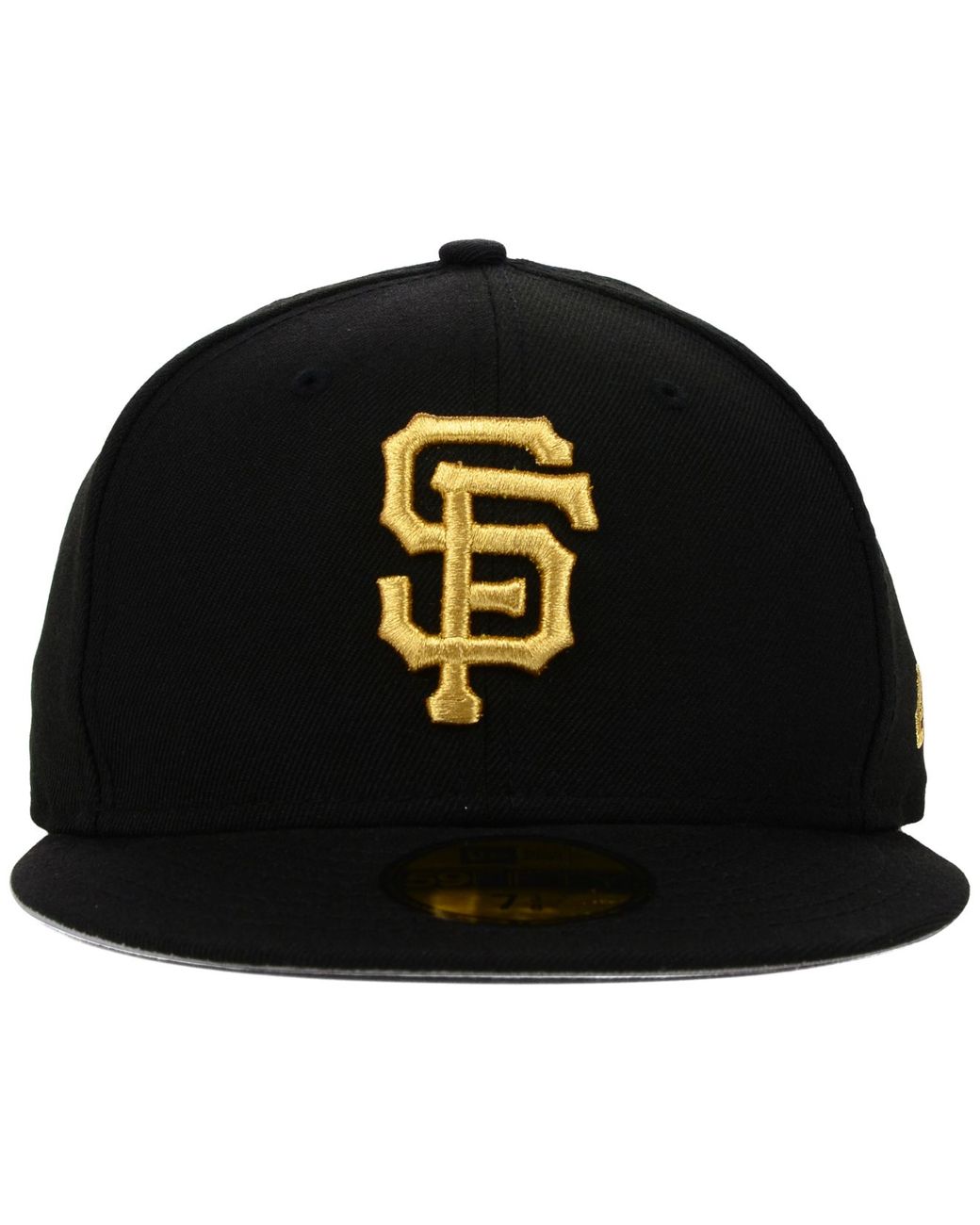 KTZ San Francisco Giants Gold 59Fifty Cap in Black for Men | Lyst