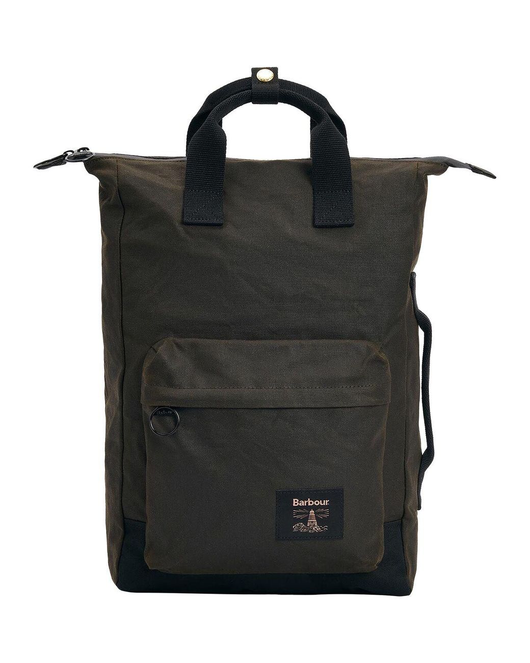 Barbour Field Wax Zip Backpack in Gray | Lyst