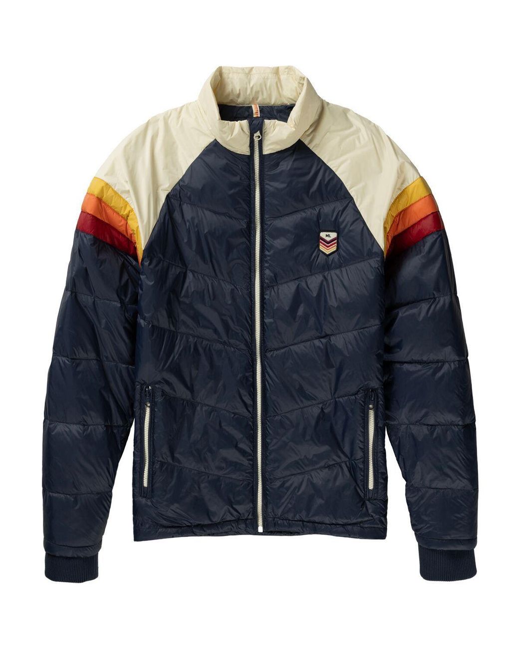 Marine Layer Archive Puffer Mock Jacket in Blue | Lyst