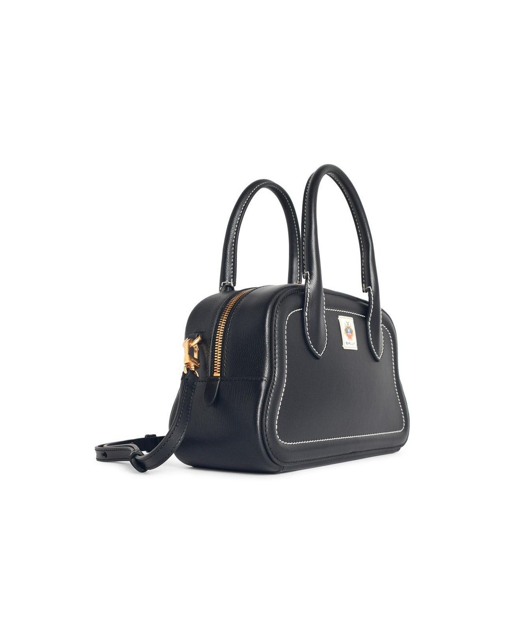 Bally 'Unda' Grenade Lear Bag in Black | Lyst