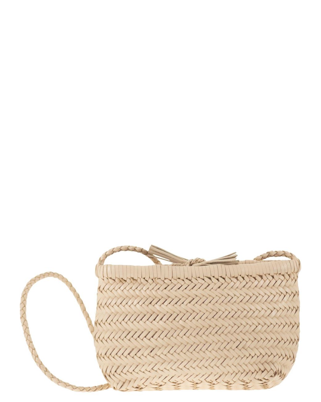 Dragon Minsu Mini Woven Leather Bag in Natural | Lyst