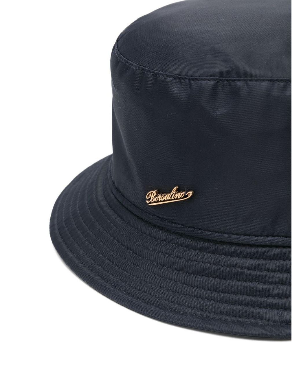 Borsalino Morgan Rain Bucket Hat in Blue for Men | Lyst UK