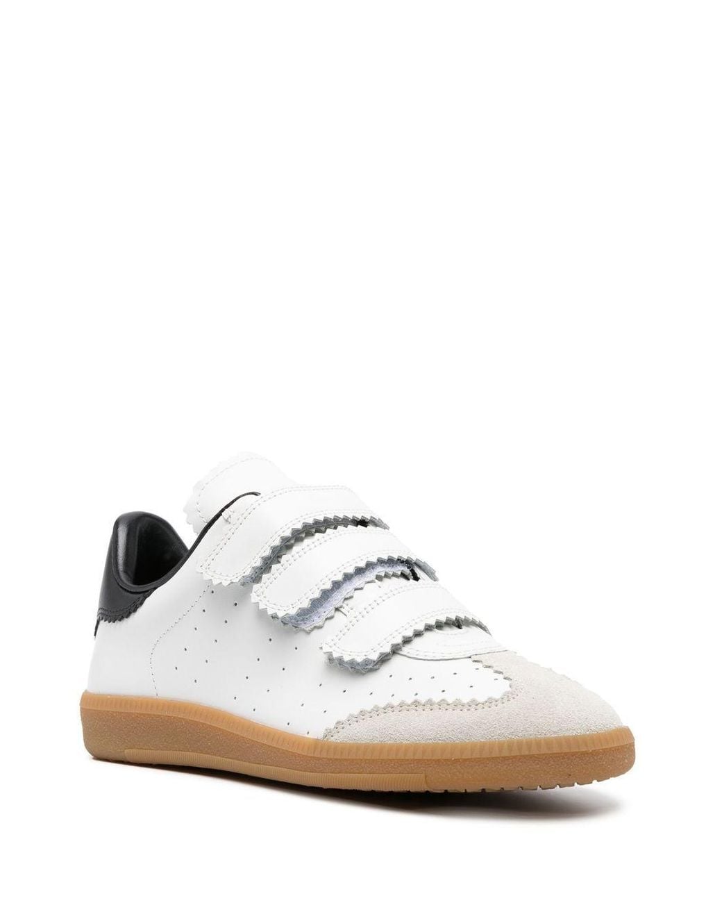 Isabel Marant Beth Leather Sneakers in White | Lyst