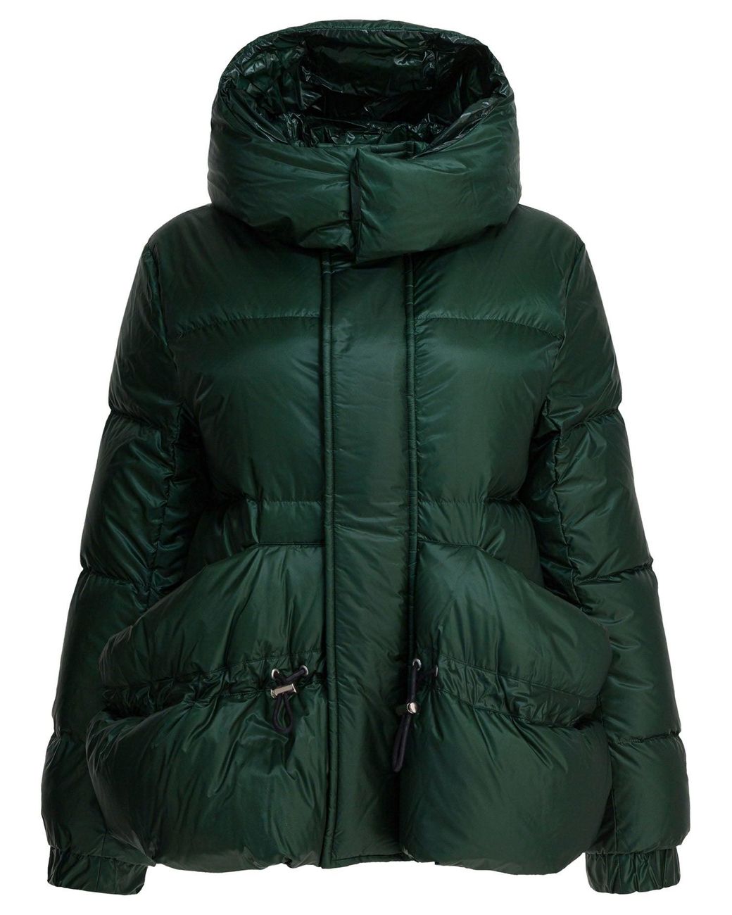 Sacai Quilted Nylon Down Jacket Jackets And Coats in Green | Lyst