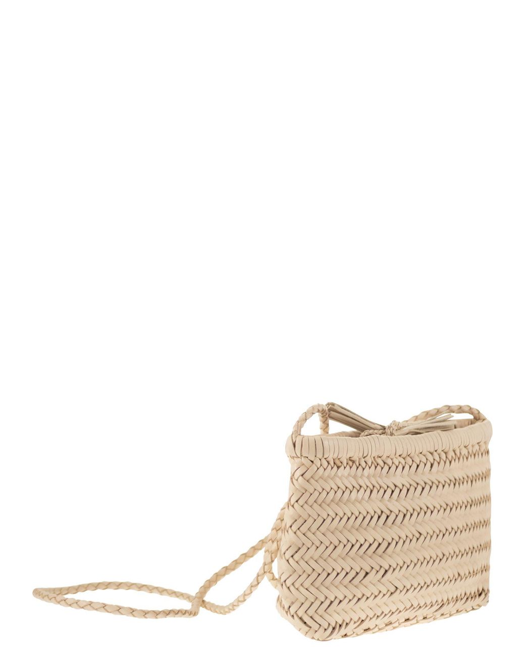 Dragon Minsu Mini Woven Leather Bag in Natural | Lyst