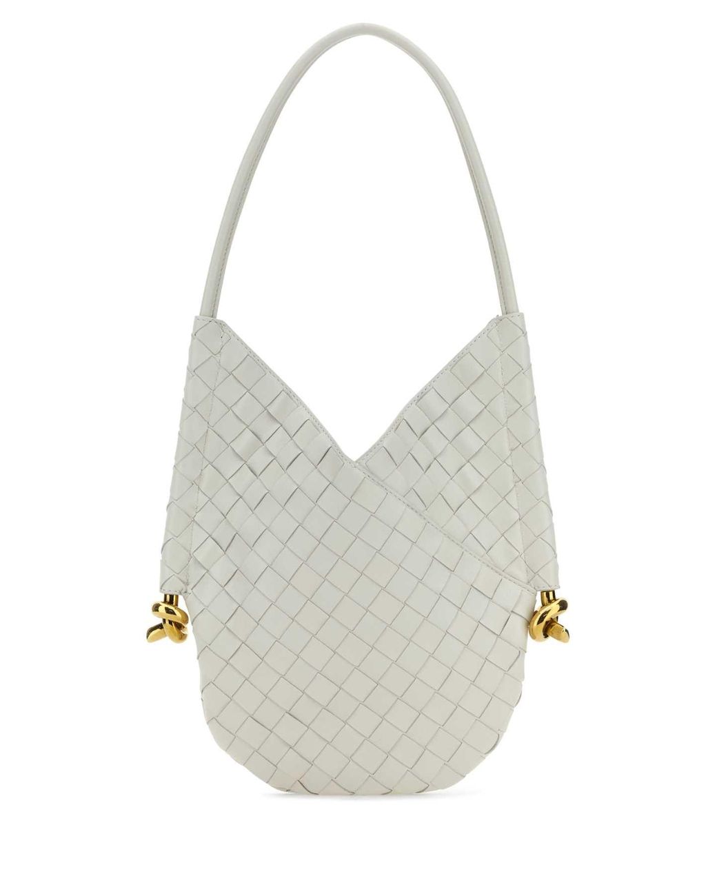 Bottega Veneta Nappa Leather Small Solstice Shoulder Bag in White for ...