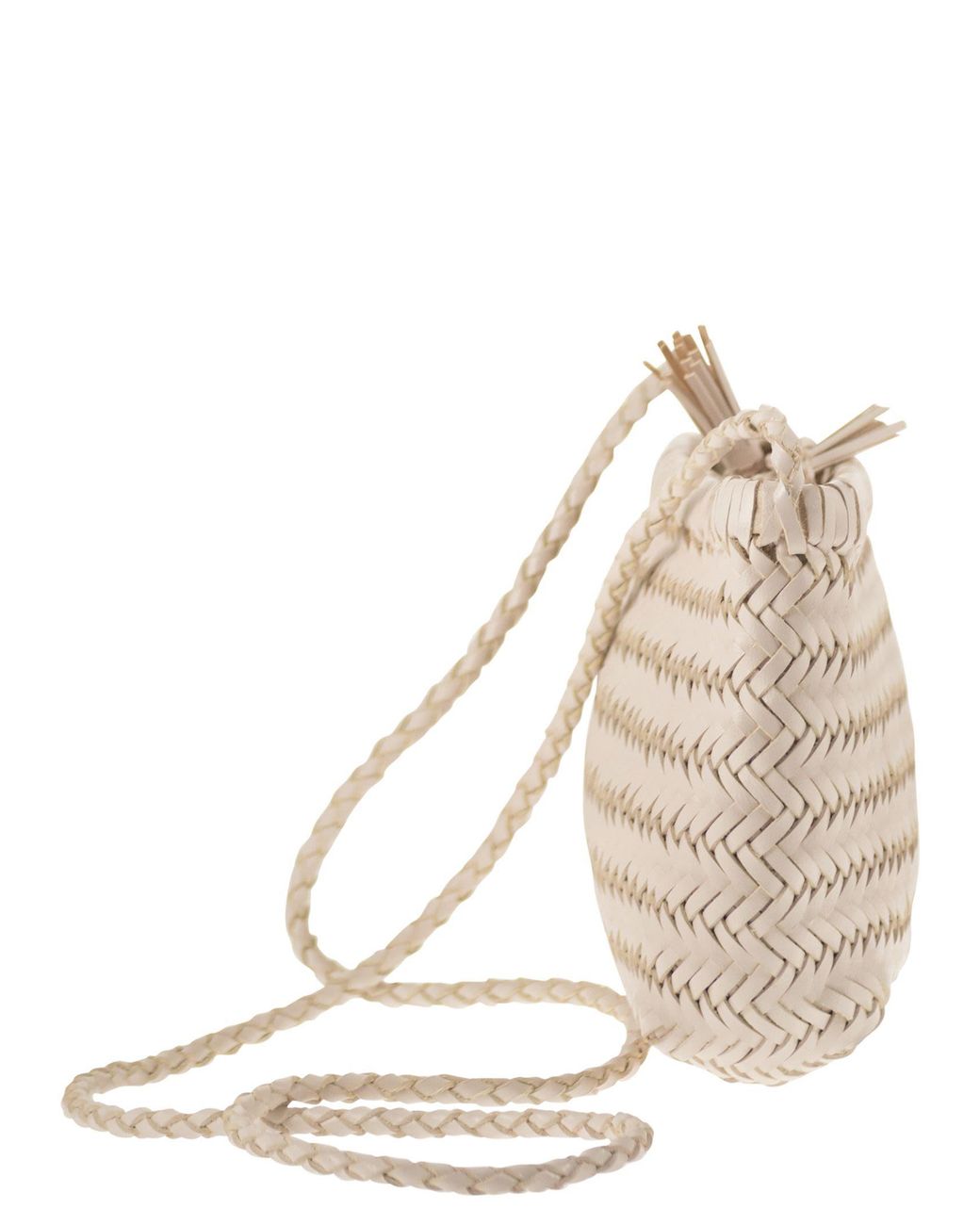 Dragon Minsu Mini Woven Leather Bag in Natural | Lyst
