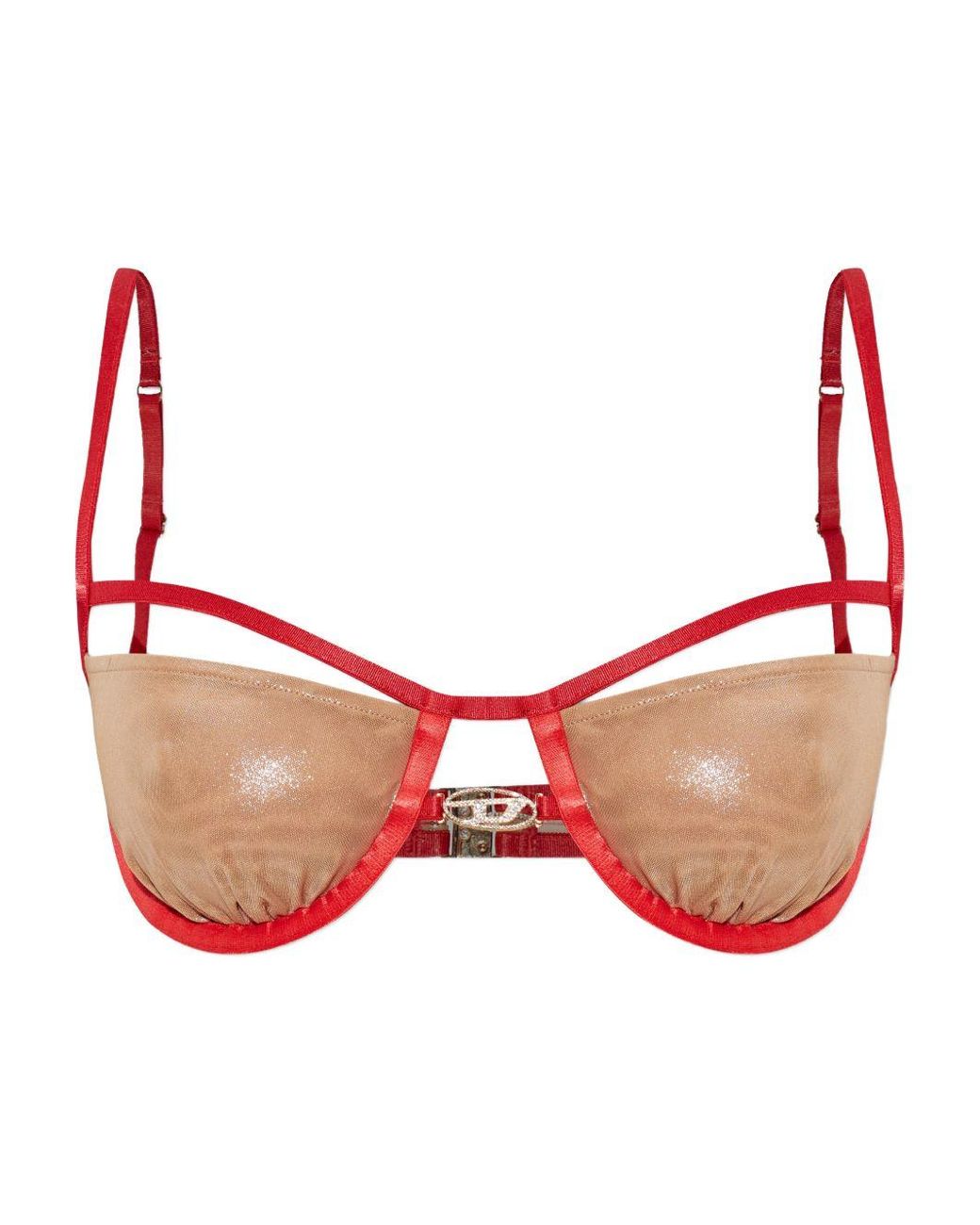 DIESEL Balconette Bra in Red | Lyst