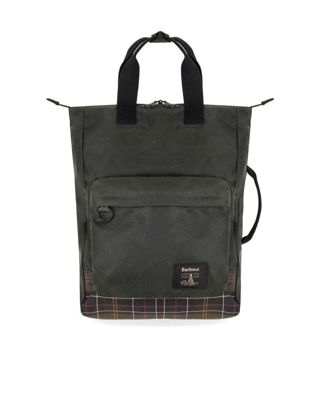 Barbour Field Waxed Sage Backpack in Black for Men | Lyst