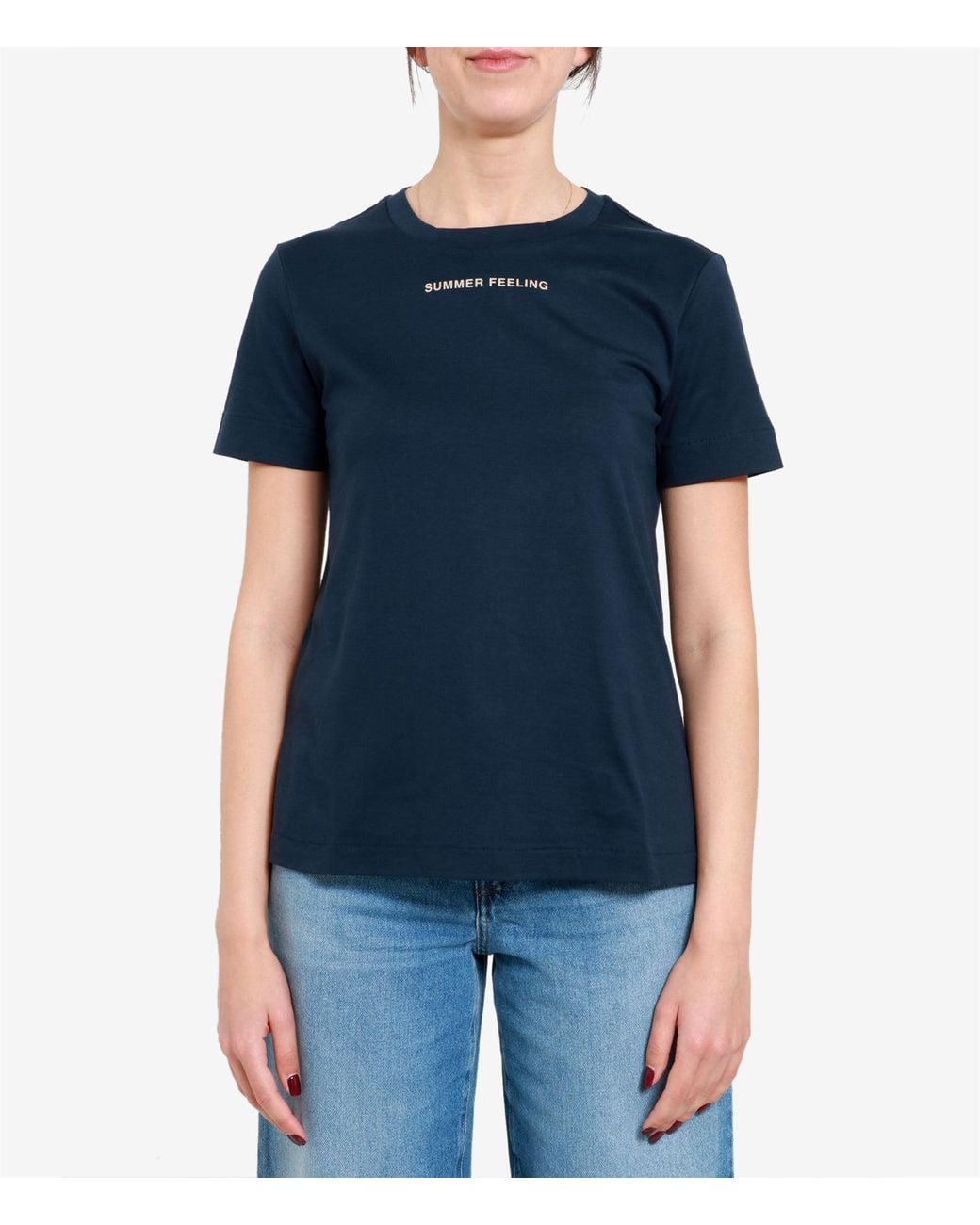 Max Mara Max Mara T Shirts And Polos in Blue | Lyst