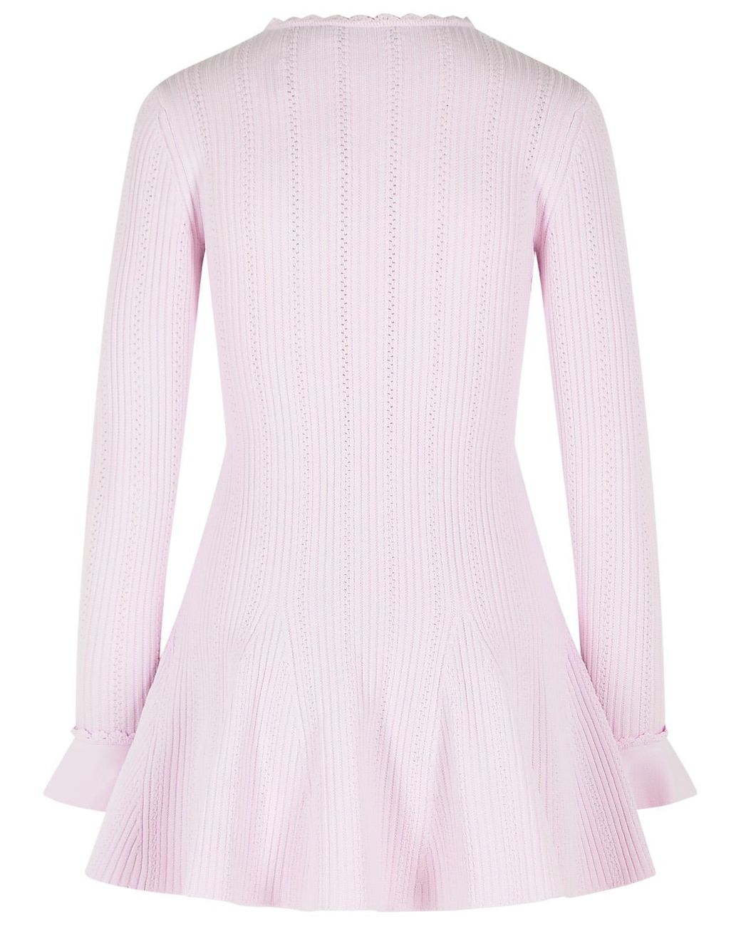 Self-Portrait Self Portrait Viscose Blend Mini Dress in Pink | Lyst