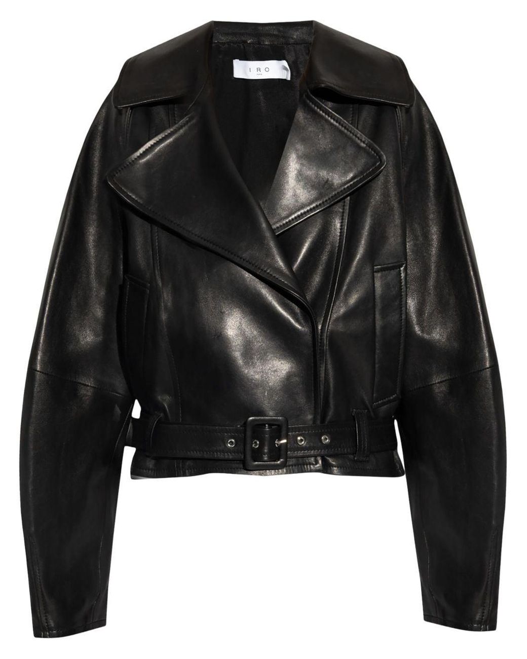 IRO Leather Jacket in Black | Lyst